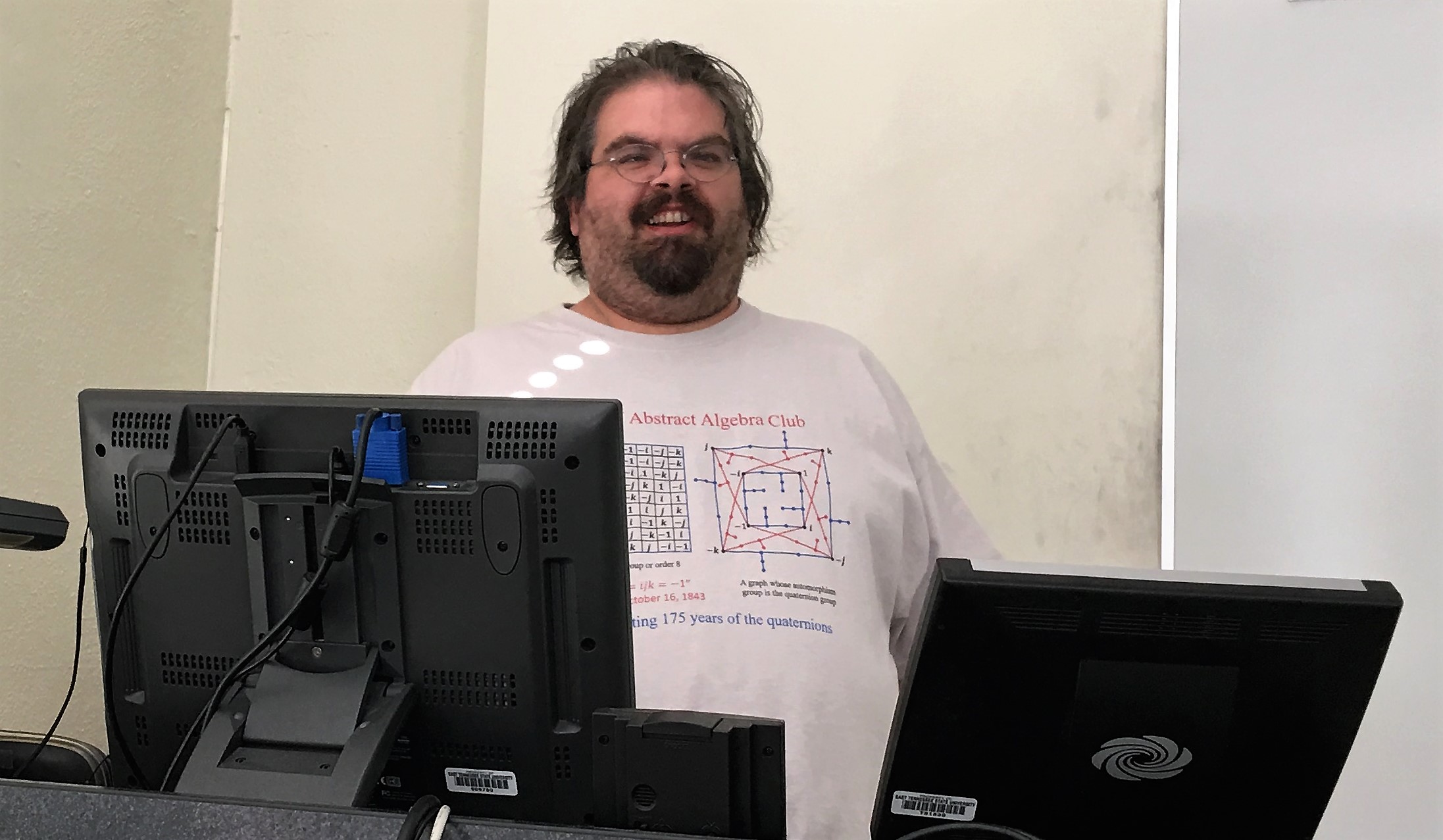 Dr. Robert Beeler sporting the new shirt.